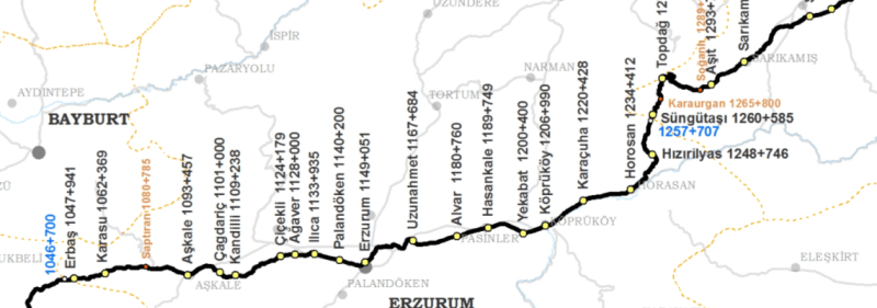 Turkish railway map – Rail Turkey En