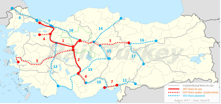 High speed lines of Turkey – The complete guide – Rail Turkey En